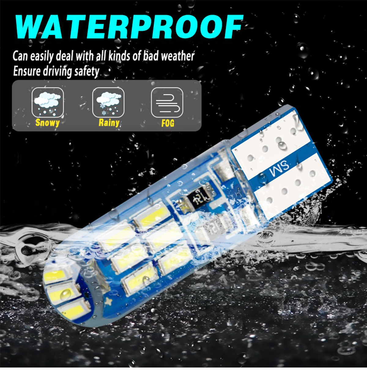 2pcs T10 Led Park Lights Led Bulb Park Light Car Dome Light For Car ...