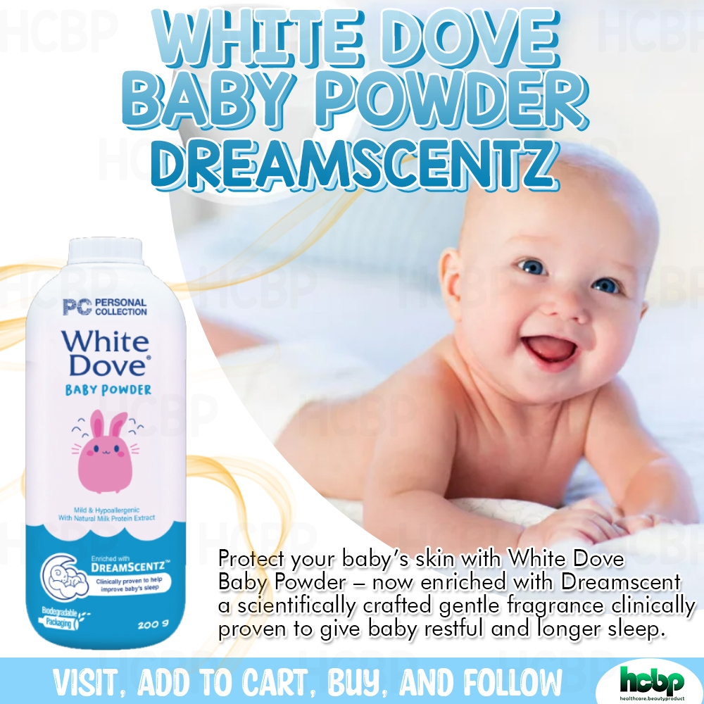 WHITE DOVE BABY POWDER WITH DREAMSCENTZ | Shopee Philippines