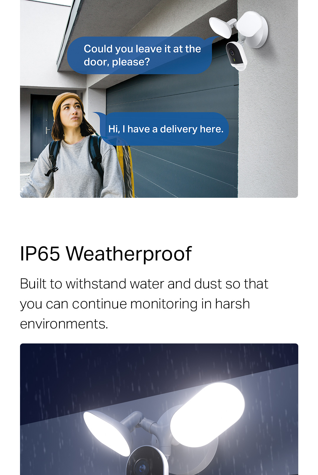 TP-Link | Tapo | C720 | 2K | Smart | Wi-Fi | Flood Light | IP65 | CCTV ...