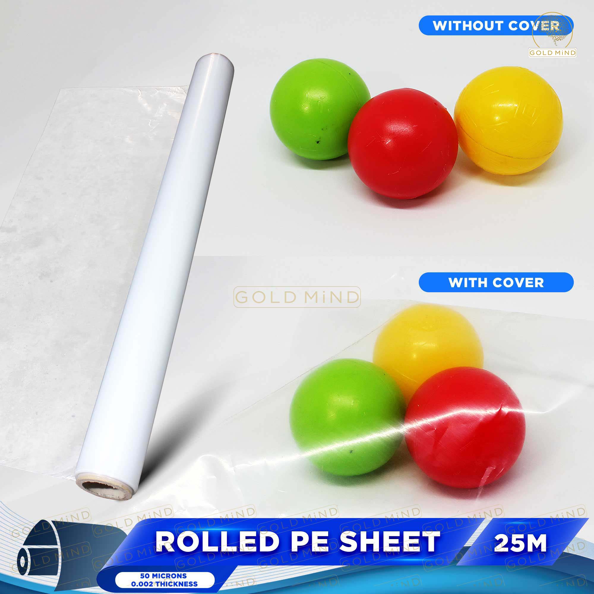 PE Sheet Polyethylene Tube 4ft tube, 50microns 2mil Plastic Sheet Cover ...