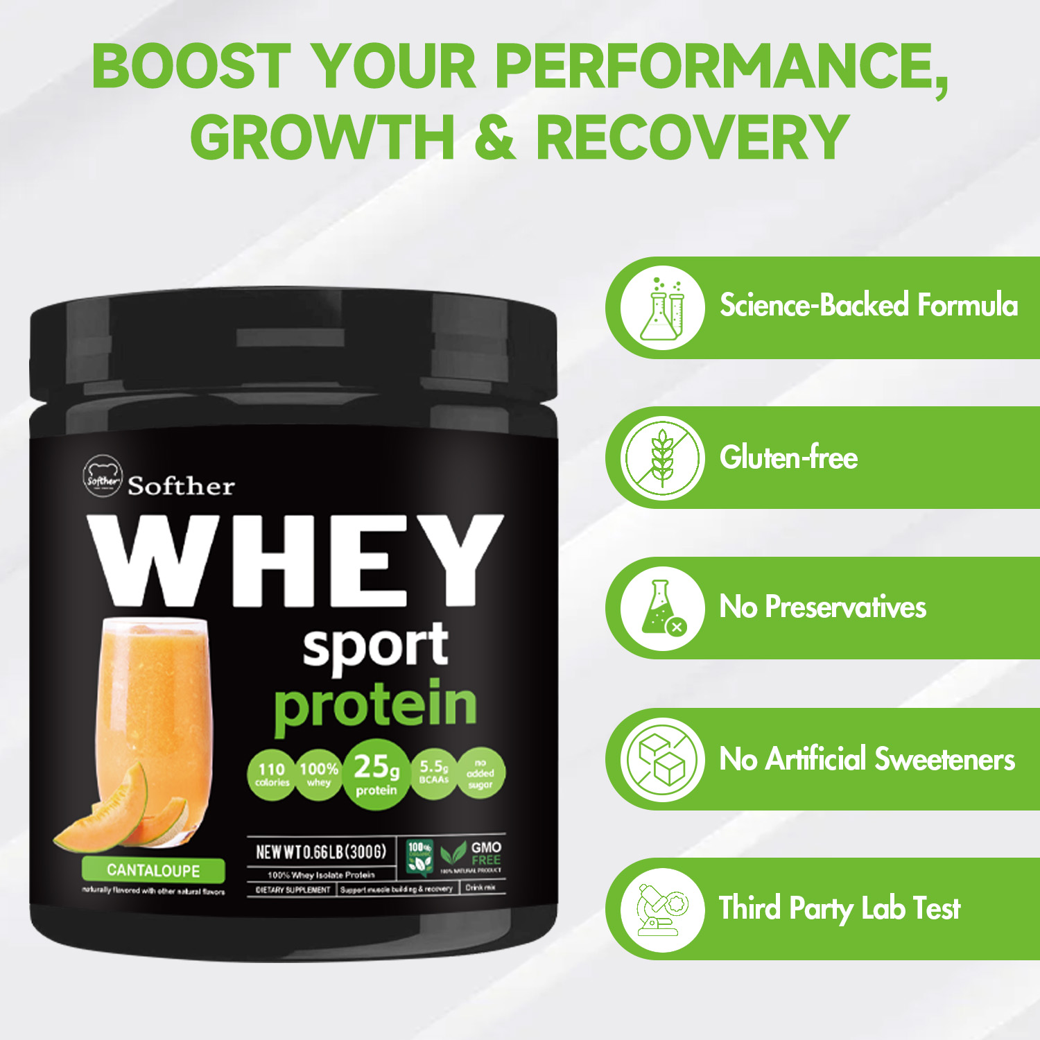 Softher Whey Protein Powder BCAA Supplements Whey Isolate Workout ...