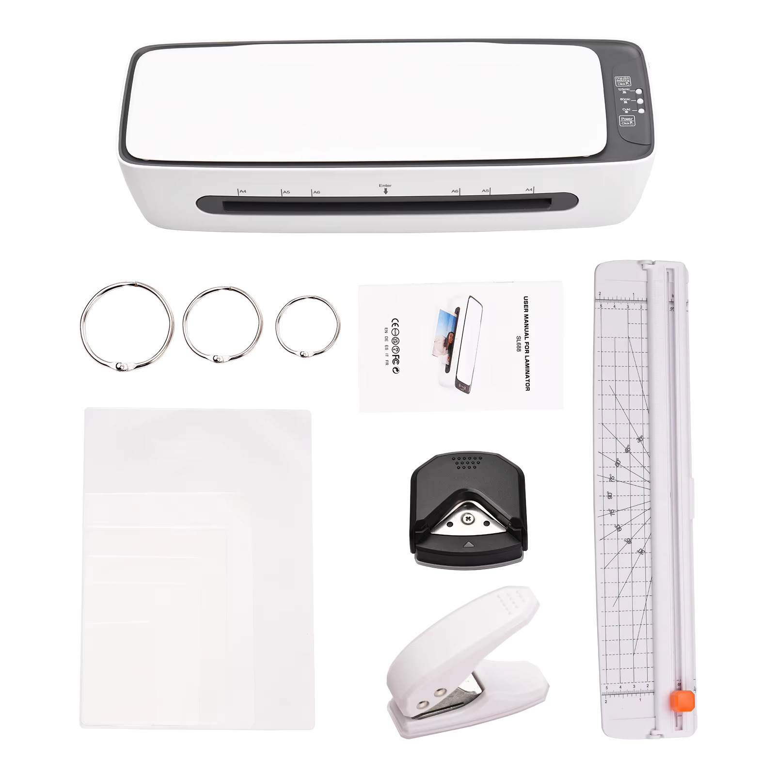Officom 5in1 SL688 A4 Laminator Hot and Cold Laminating Machine w/ Cut ...
