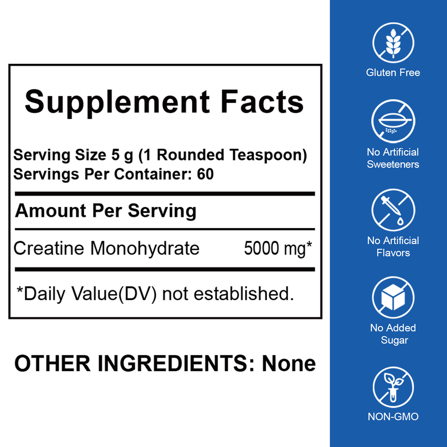Original Creatine Monohydrate Powder Creatine Supplement Support ...
