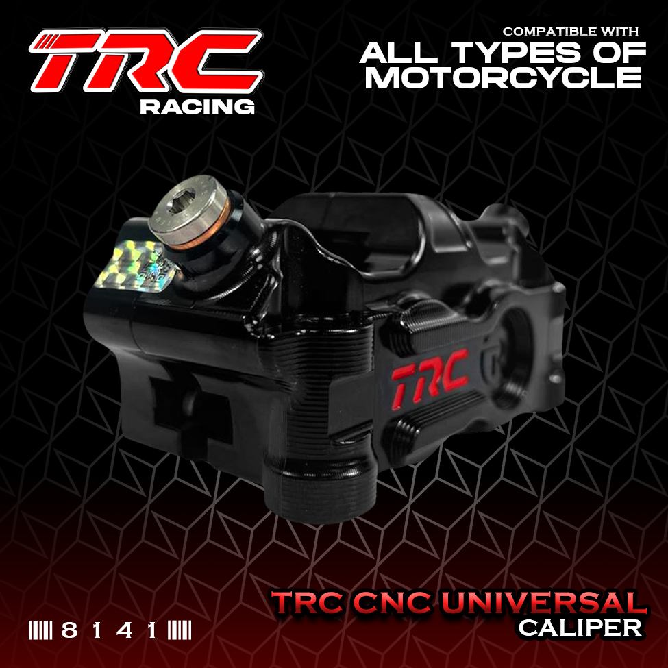 TRC Racing Universal CNC Brake Caliper 4 POT Ceramic Pistons w ...