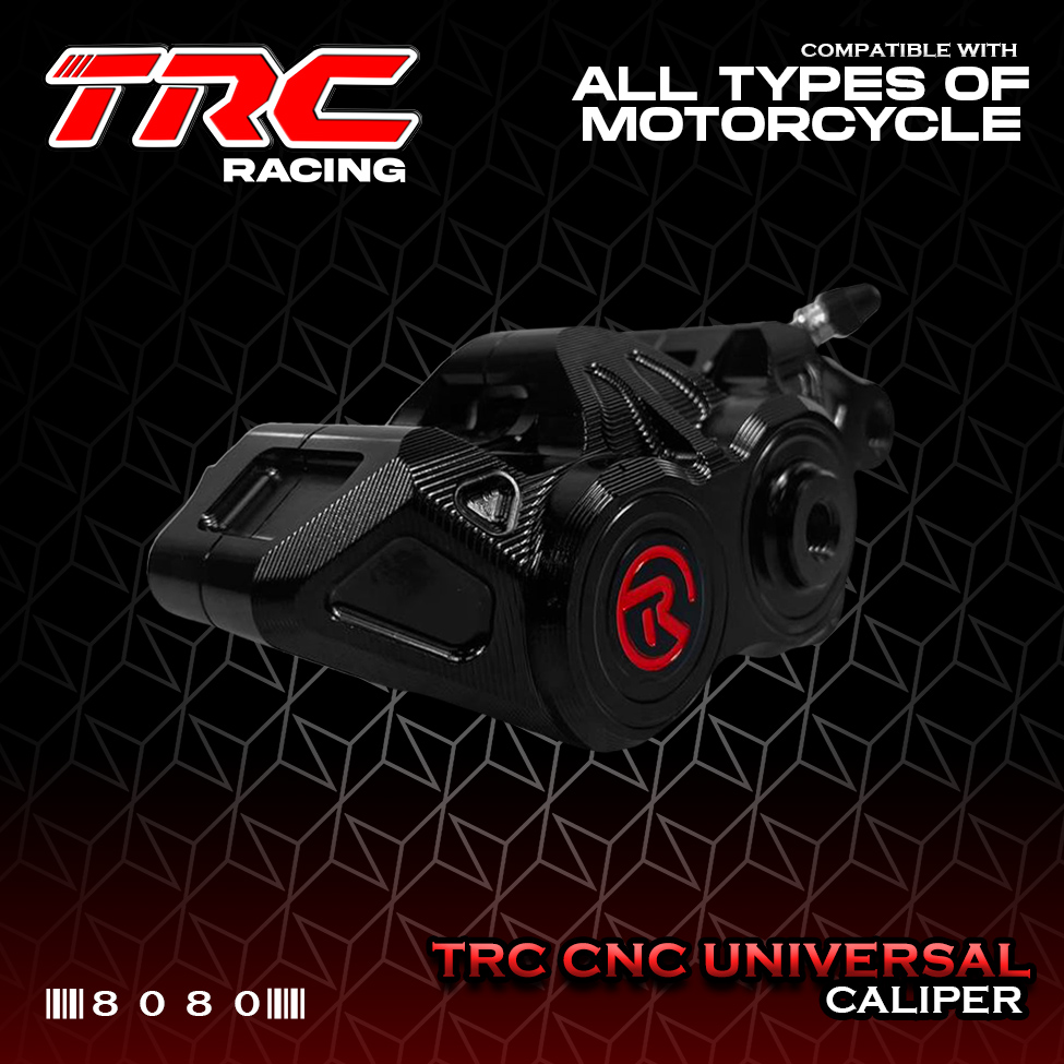 TRC Racing Universal Brake Caliper 4 POT Axial Mounting Ceramic Pistons ...
