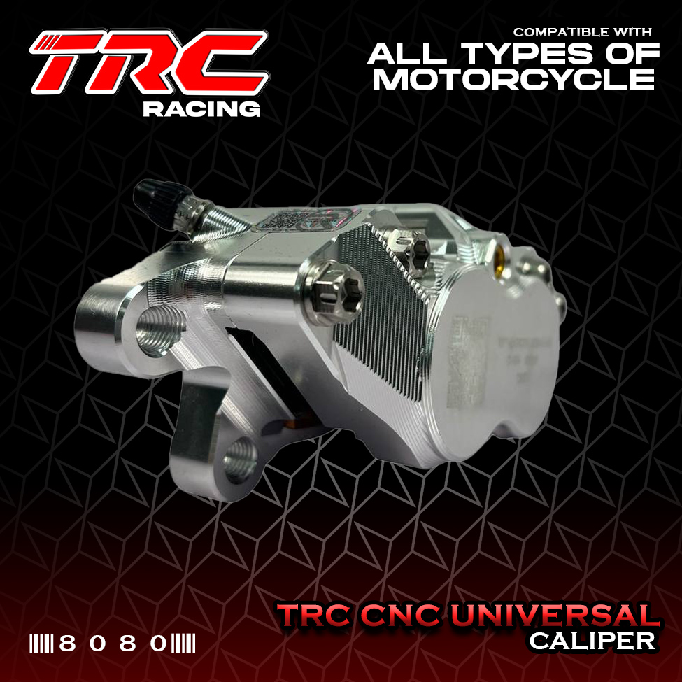 TRC Racing Universal Brake Caliper 4 POT Axial Mounting Ceramic Pistons ...