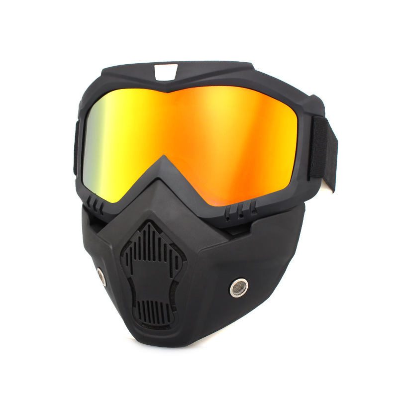 Motorcycle Goggles Mask Removable Windproof Mask Open Face Half Face ...