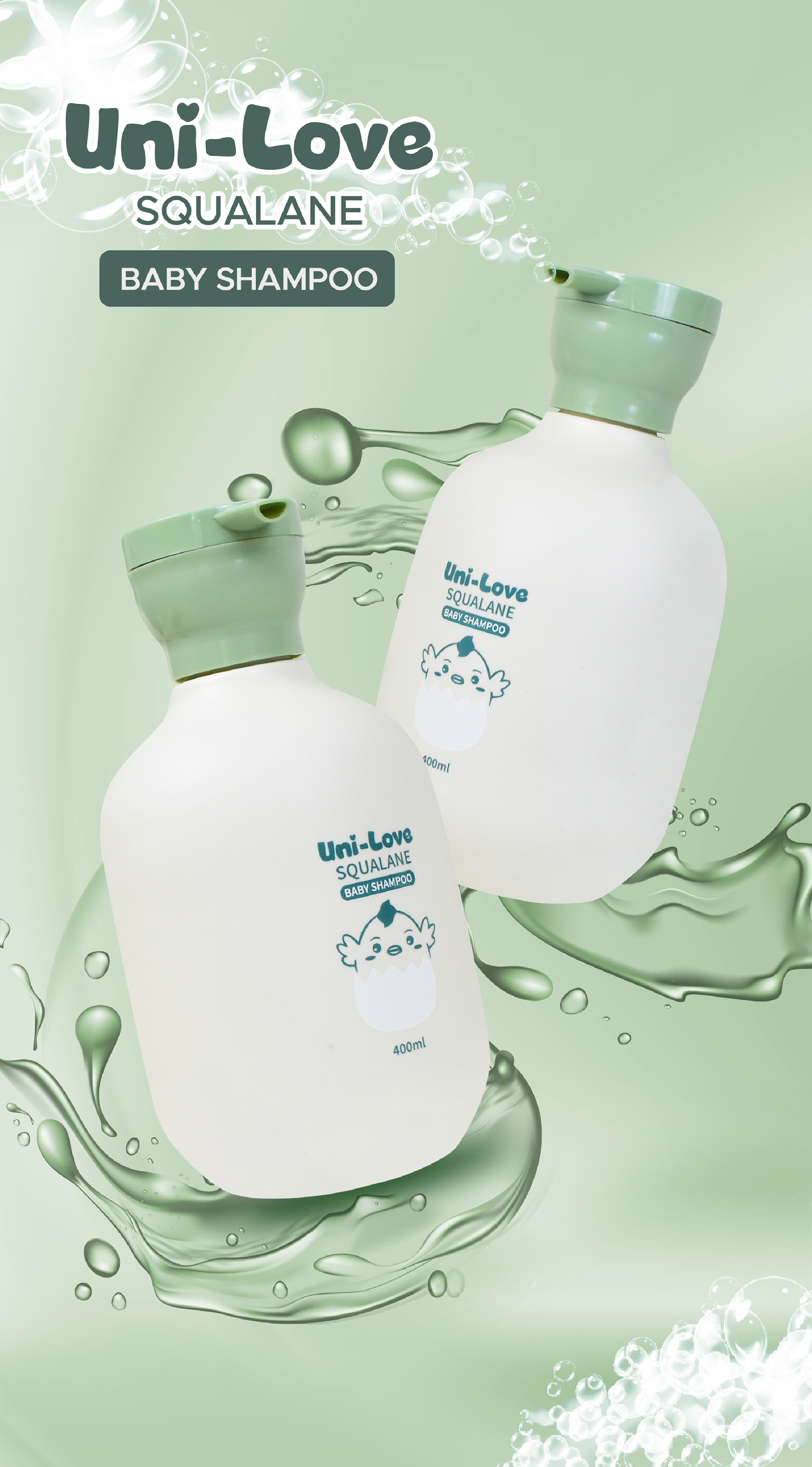 UniLove Squalane Baby Shampoo 400ml | Eve's Shoppe