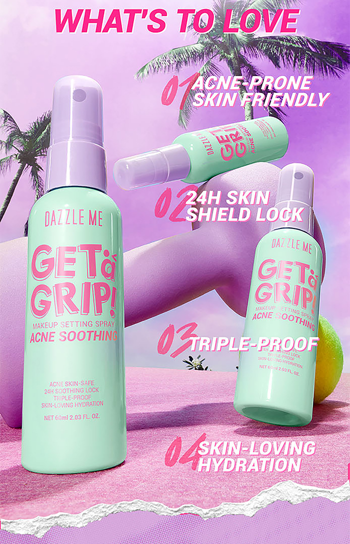 DAZZLE ME Get a Grip! Makeup Setting Spray - Acne Soothing 60ml ...