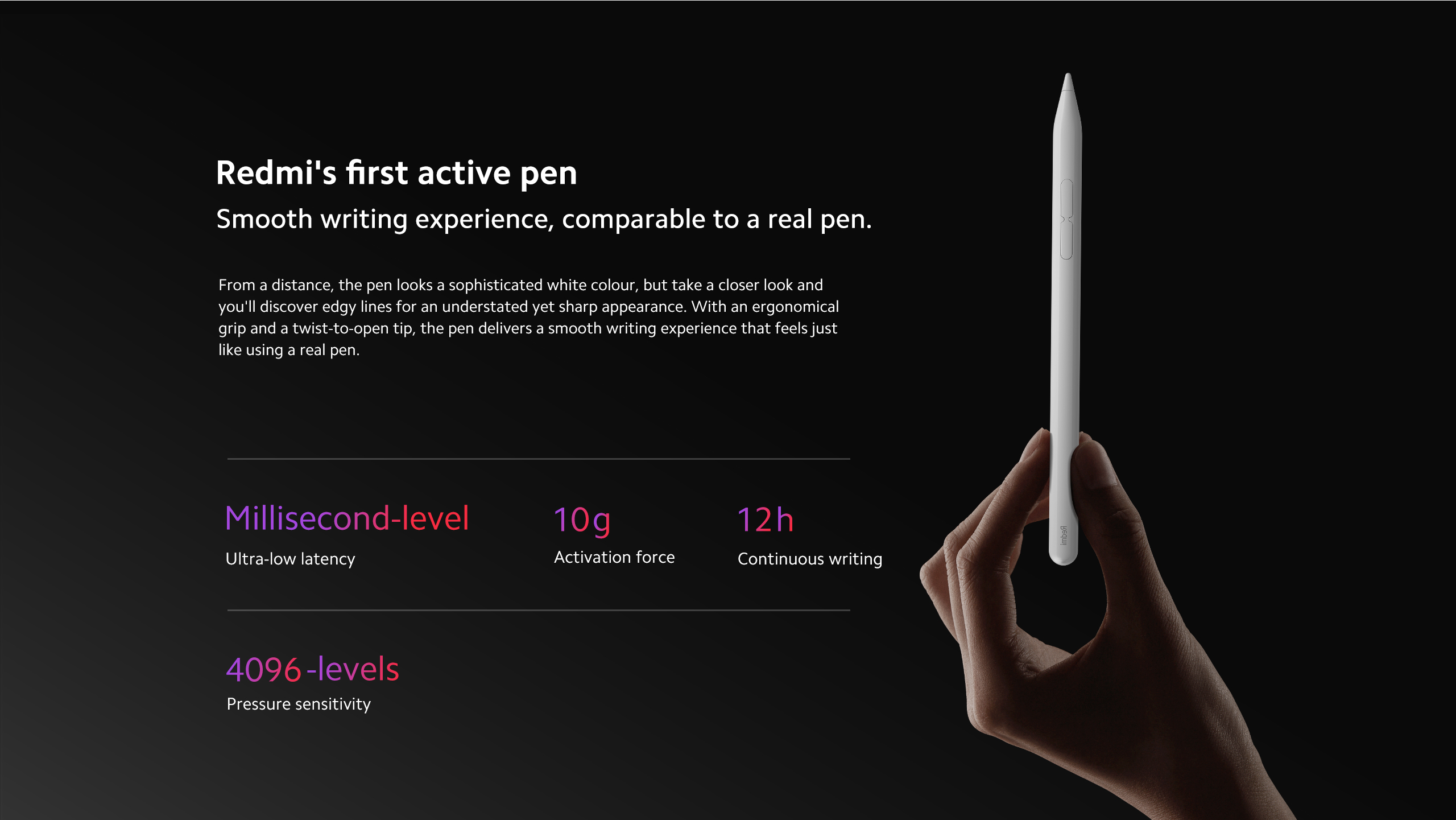 Xiaomi Redmi Pad Pro Smart Pen Ultra-low Latency Seamless Writing Only ...