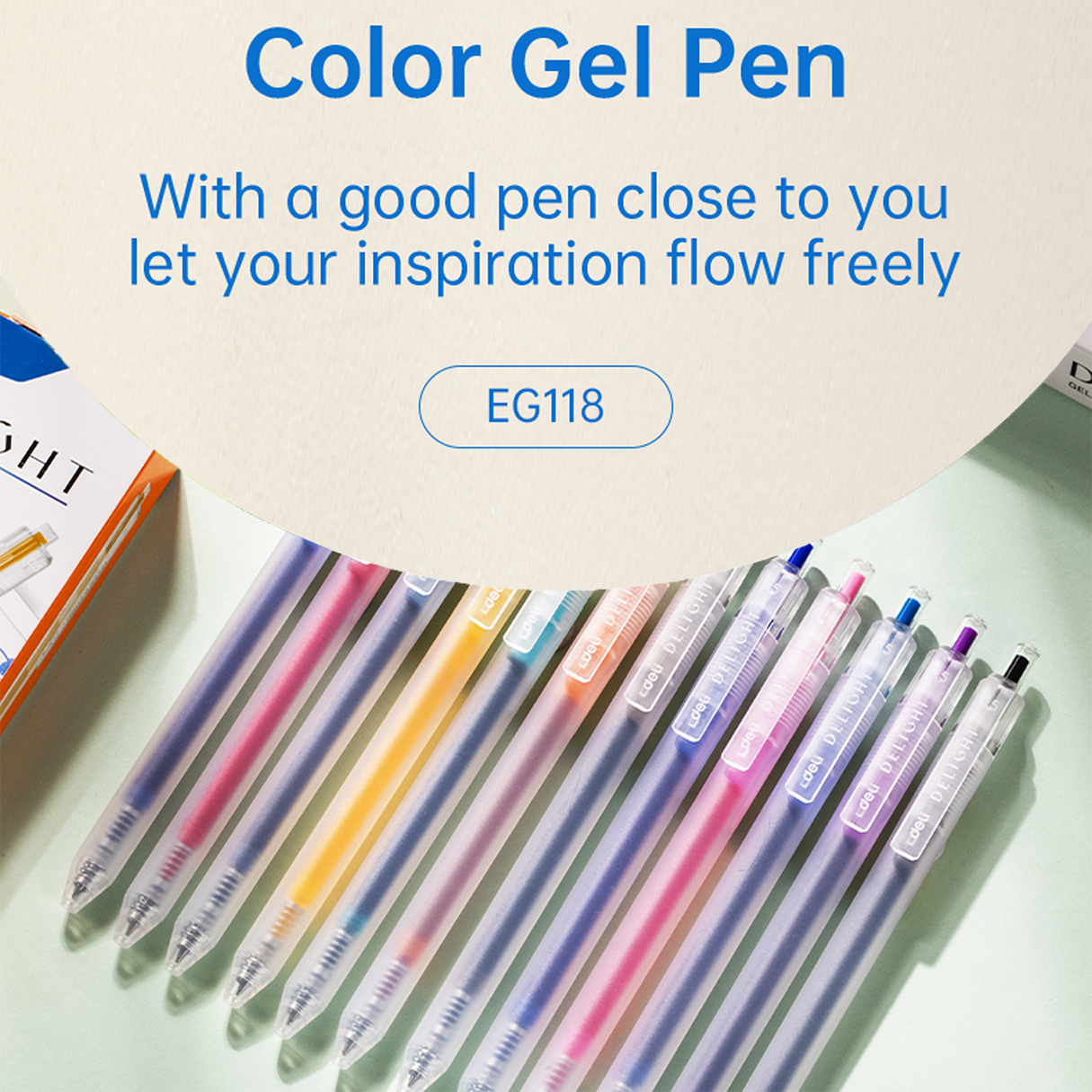 Deli EG118 0.5mm Bullet Tip Gel Pen 12pcs/box | Shopee Philippines
