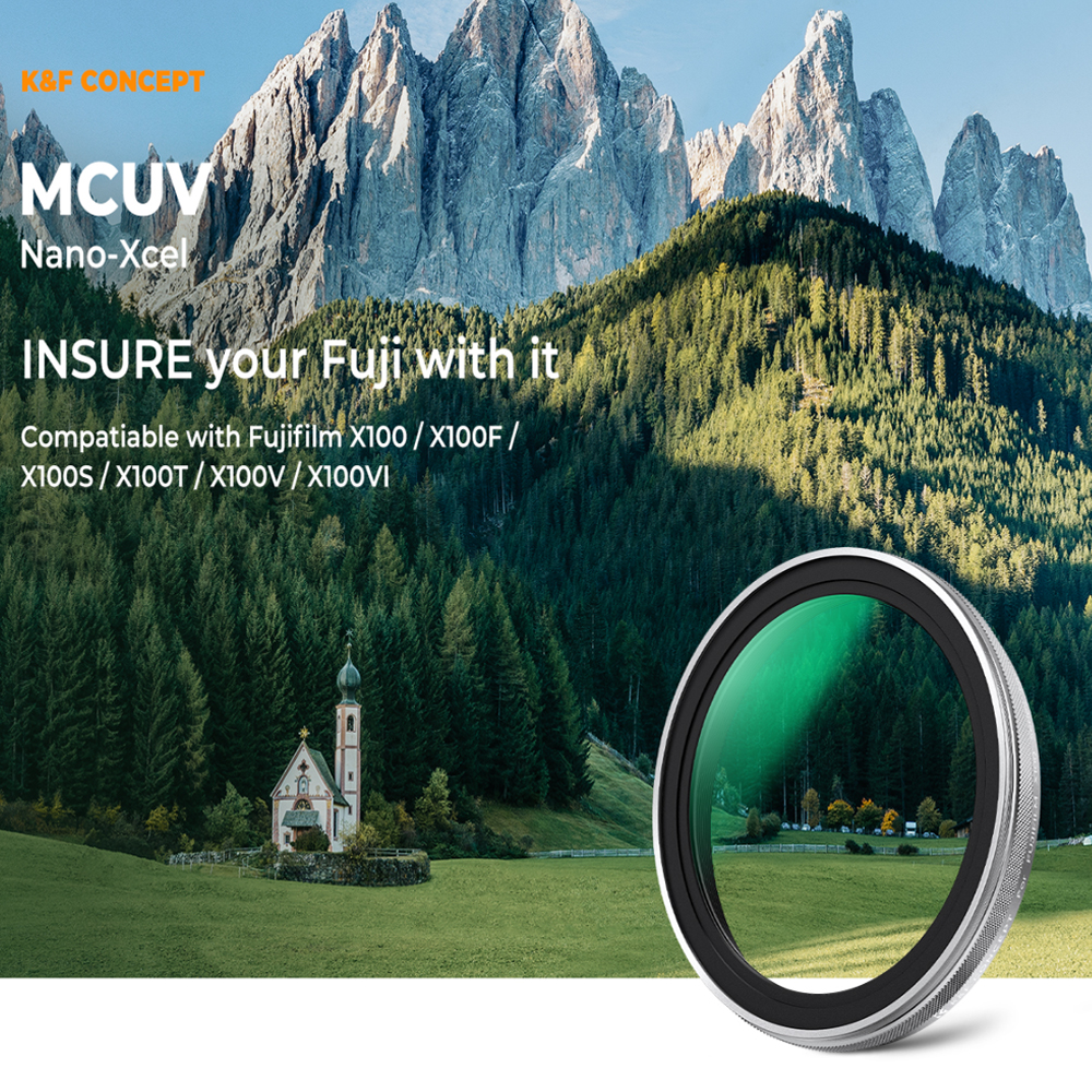 K&F Concept FUJIFILM X100 NANO-X MCUV Ultraviolet Lens Filter for FUJI ...