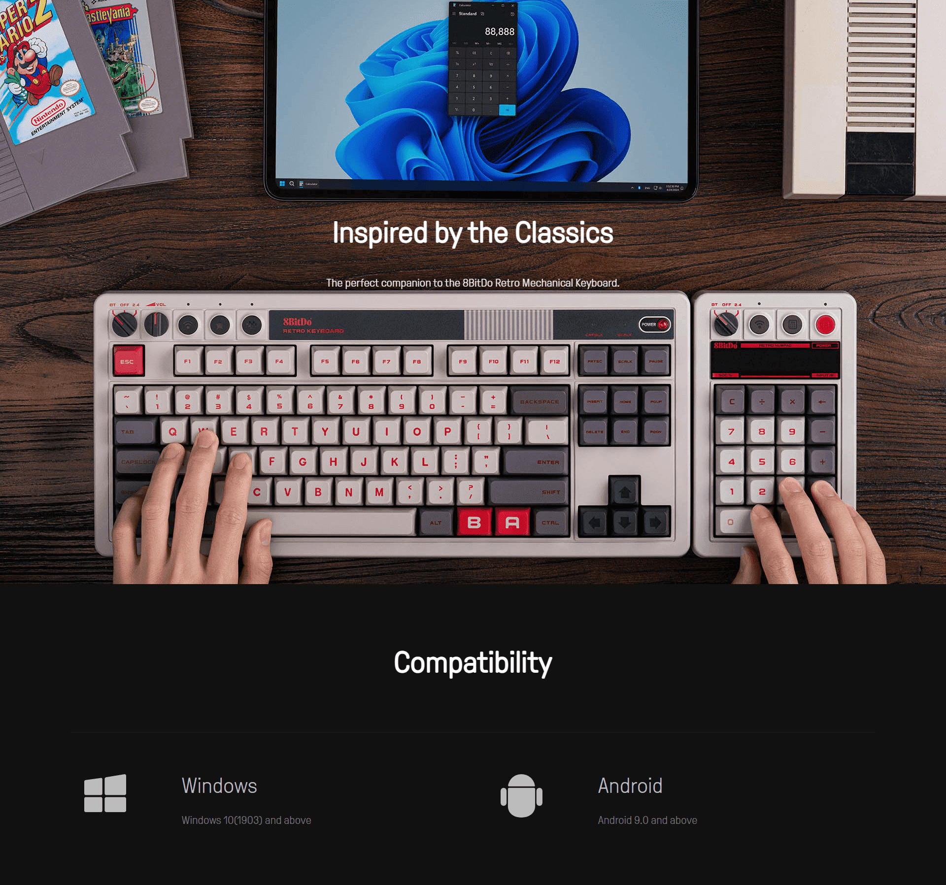 8BitDo Retro 18 Mechanical Numpad | Shopee Philippines