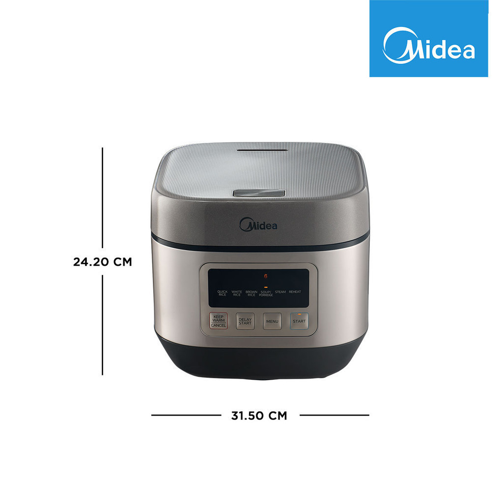 Midea Digital Rice Cooker with 7-Preset Function 1.8L Compact Design AI ...