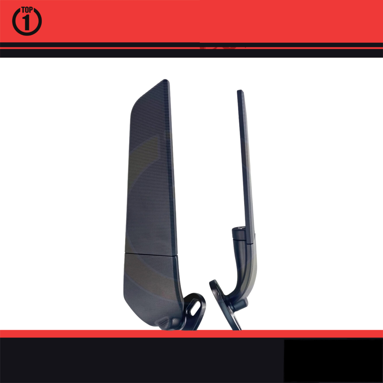 1 Pair Latest Upgraded Plus Version Stealth Side Mirror Sports Bike ...