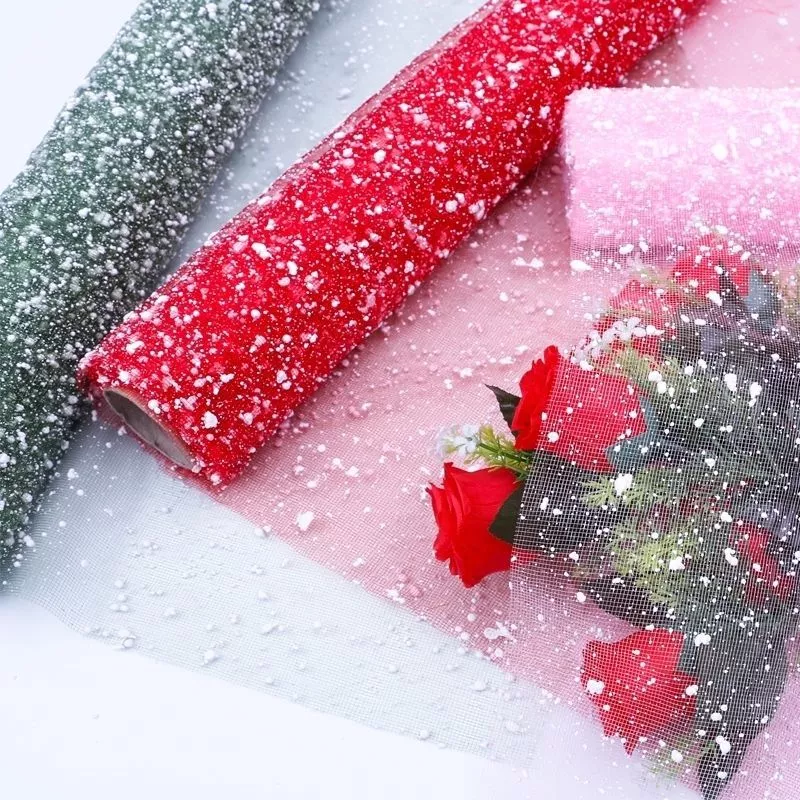 Snow Dot Gauze Bouquet Packaging Material Package Handmade DIY Flower ...