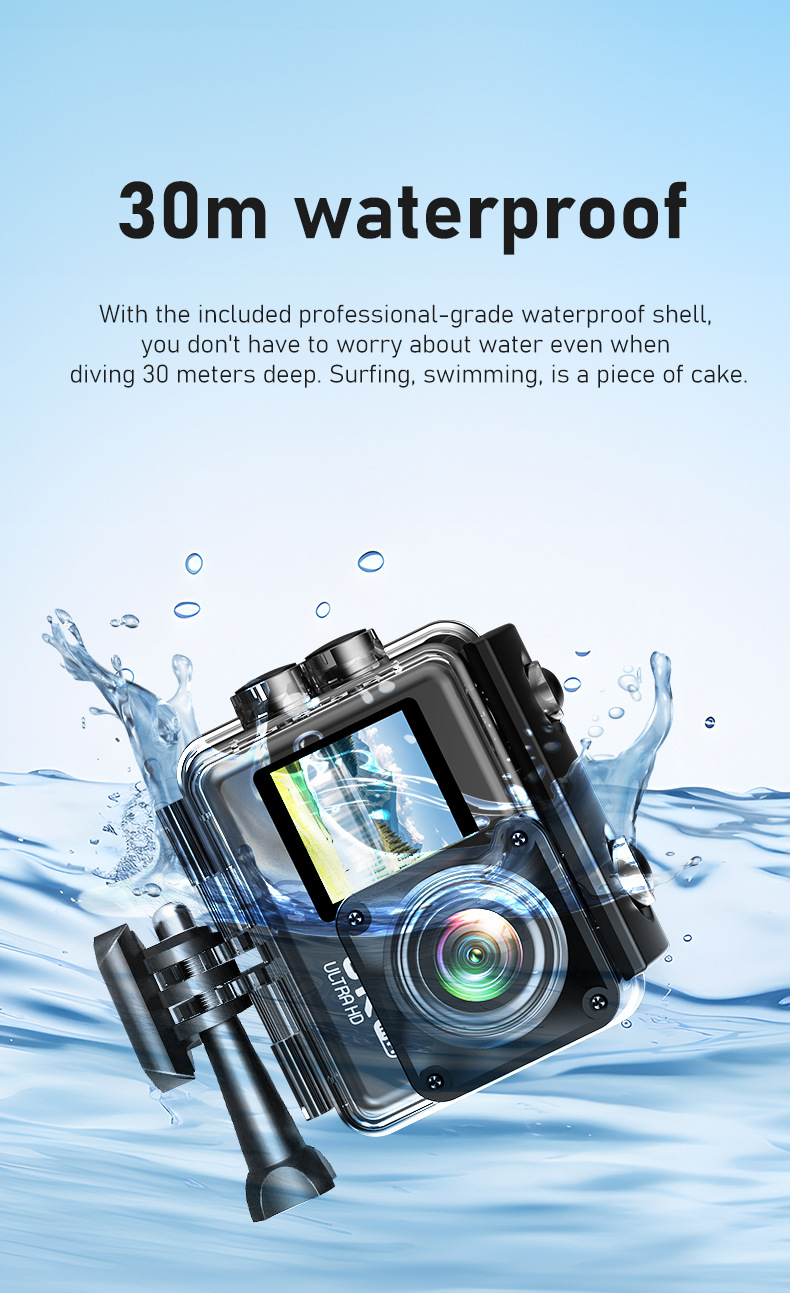 Alston A12 PRO 6K HD action camera Sports Underwater Video Wireless ...