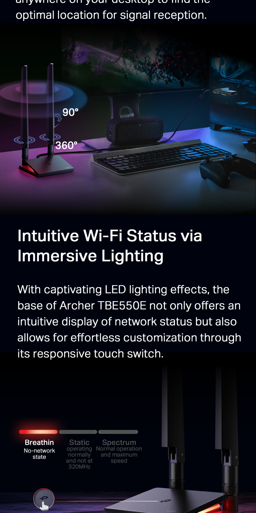 TP-Link | Archer TBE550E | BE9300 | Tri-Band | Wi-Fi 7 | Bluetooth ...