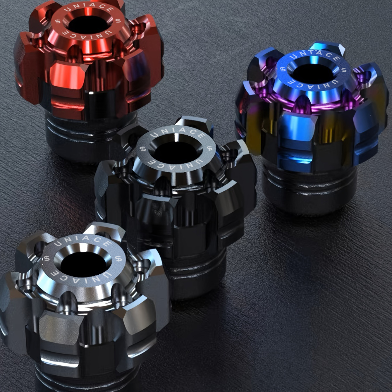 UNI ACE Motorcycle Axle Cap - Premium Aluminum Alloy Wheel Cap for All ...