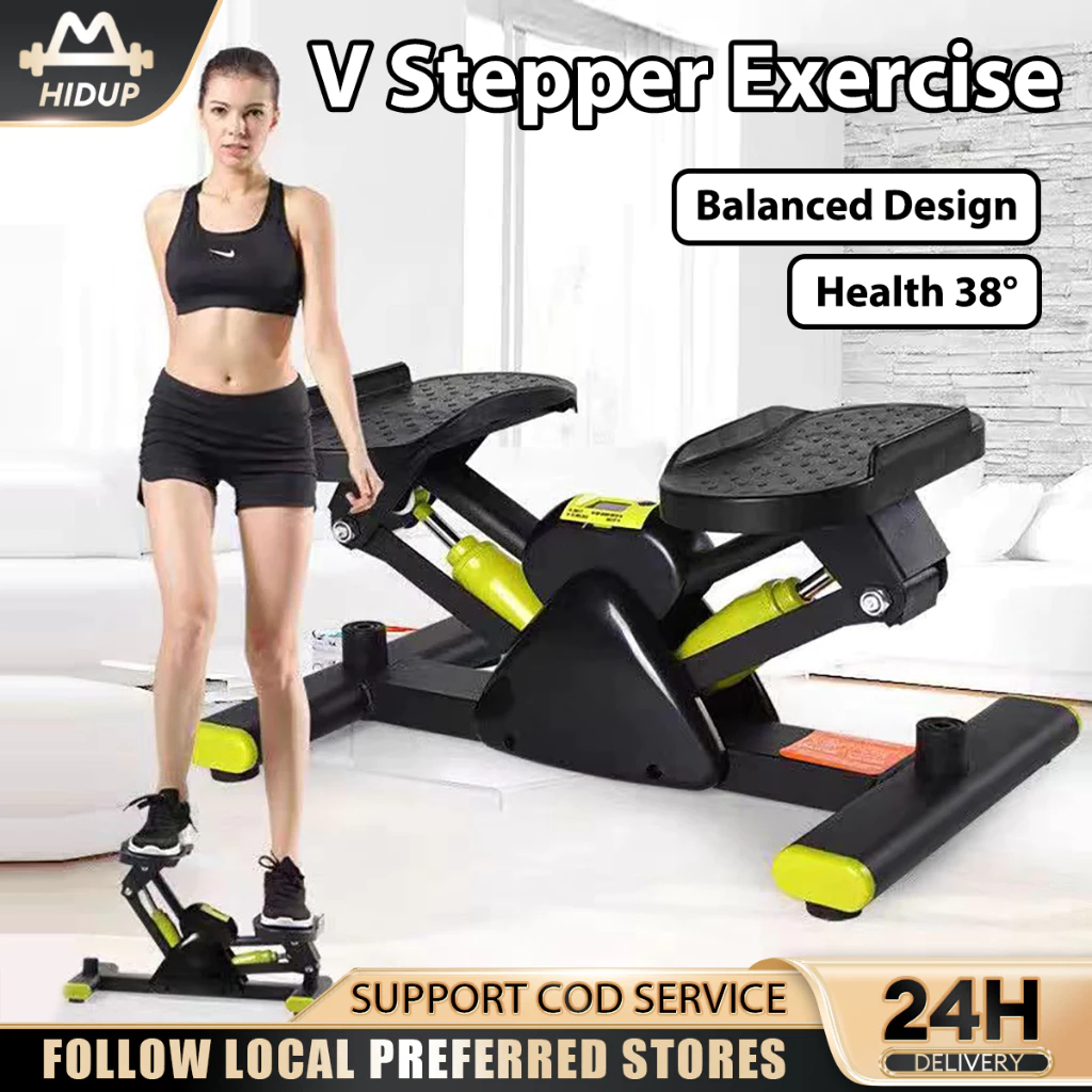 Side Stepper V-Shape Portable Mini Stepper Exercise Equipment At Home Walker Glider Outdoor ...