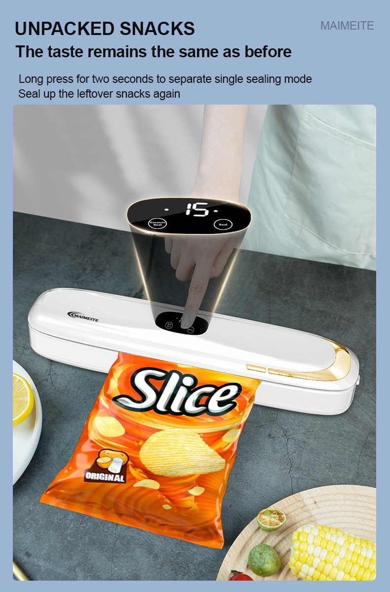 Maimeite Food Vacuum Sealer Machine Household Automatic Vacuum Sealing Machine Vacuum Machine ...