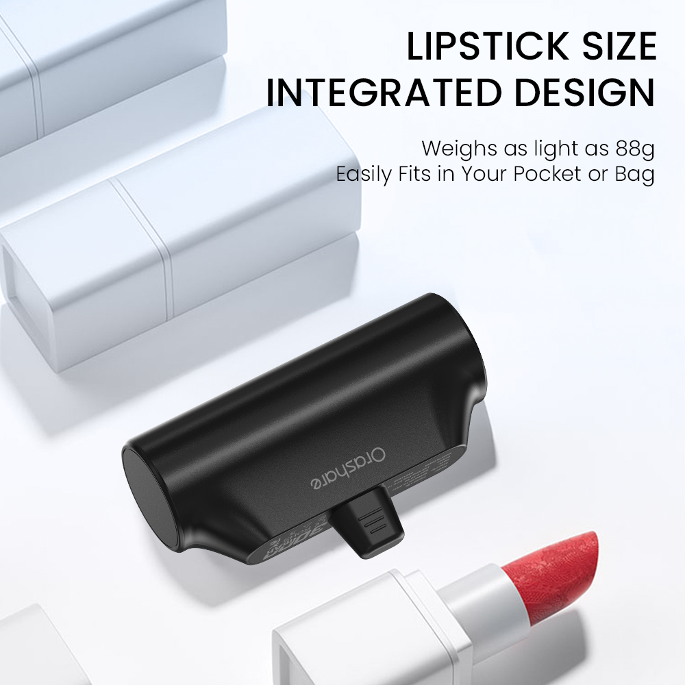 Orashare PNC03 3000mAh Capsule Mini Fast Charging Powerbank With TYPE-C ...