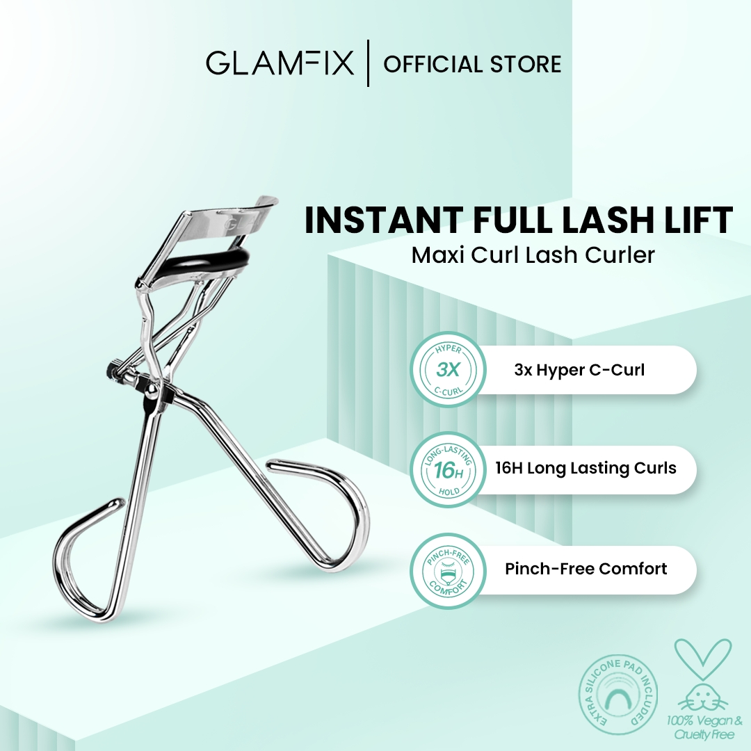 GLAMFIX Maxi Eyelash Curler- Long Lasting Eyelash Curler Curving Lash ...