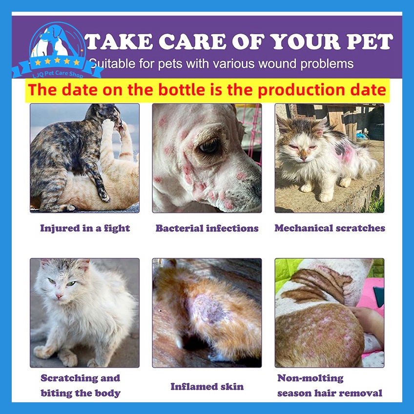 【Buy 1 take 1】Pet Skin Treatment for dogs Galis Ng Aso Gamot Dog Skin ...