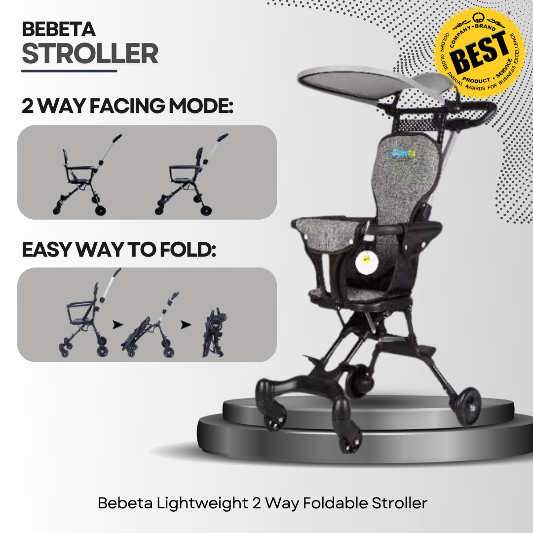 BEBETA LIGHTWEIGHT 2 WAY FOLDABLE STROLLER | Shopee Philippines