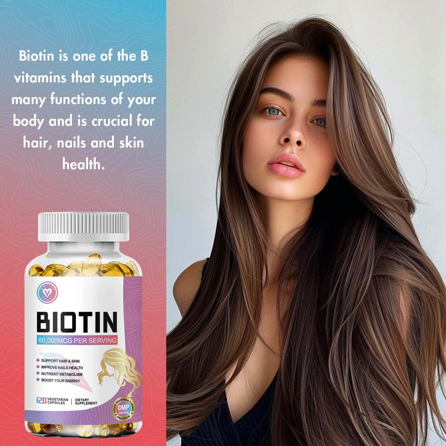 Softher Biotin Capsule Promotes Skin Nails and Hair Growth Biotin ...
