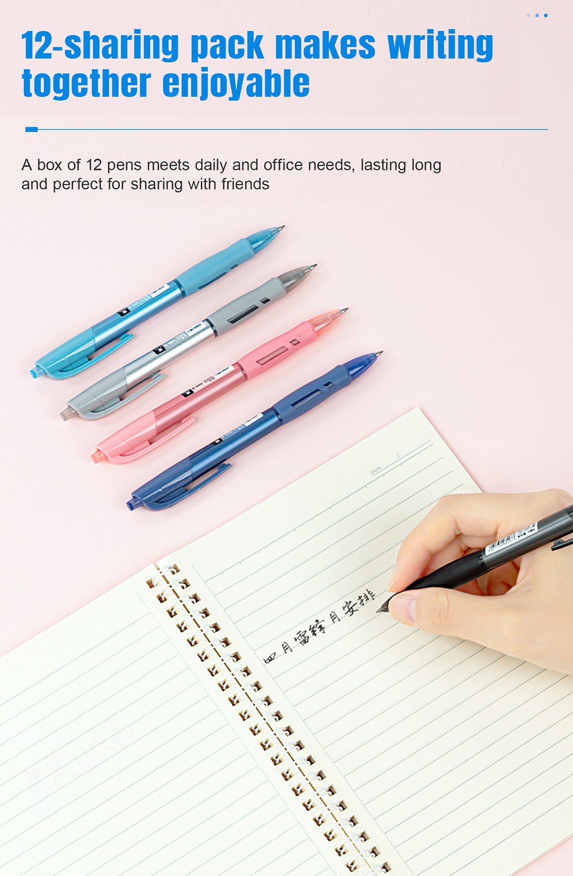Deli S08-B Office Gel Pen 0.5mm | Shopee Philippines