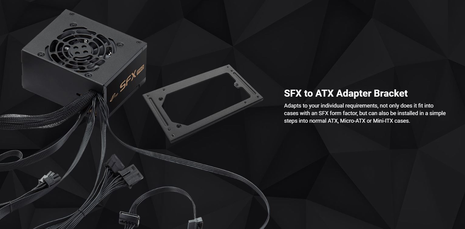 FSP PSU 450W Power Supply Unit SFX Pro 450W 80+ Bronze Certification ...