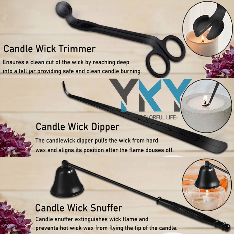 Candle Accessory Set Candle Wick Trimmer Cutter Candle Snuffer Wick ...