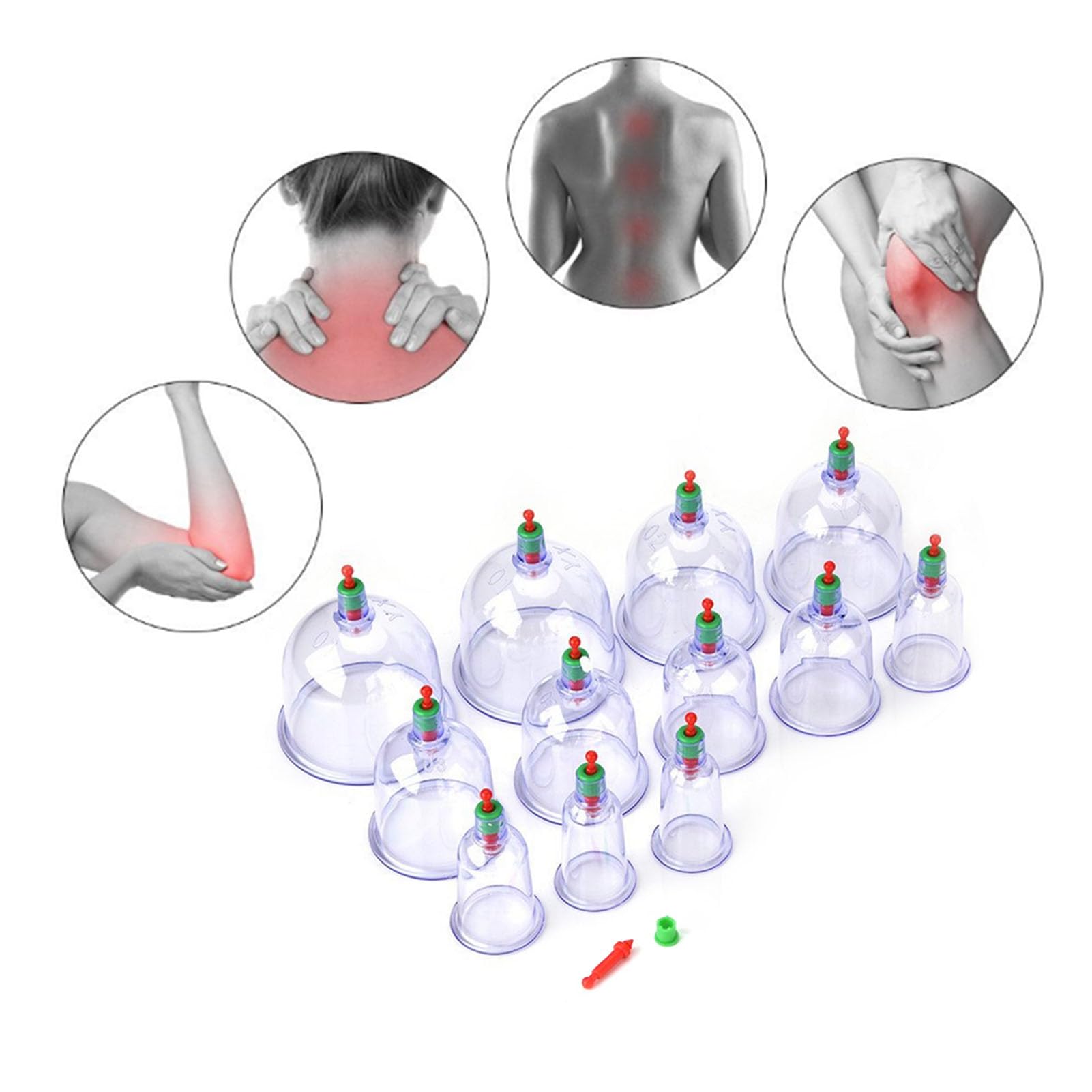 KIKOT 12pcs Ventosa Set Traditional Ventosa Cupping Set Massage Ventosa ...