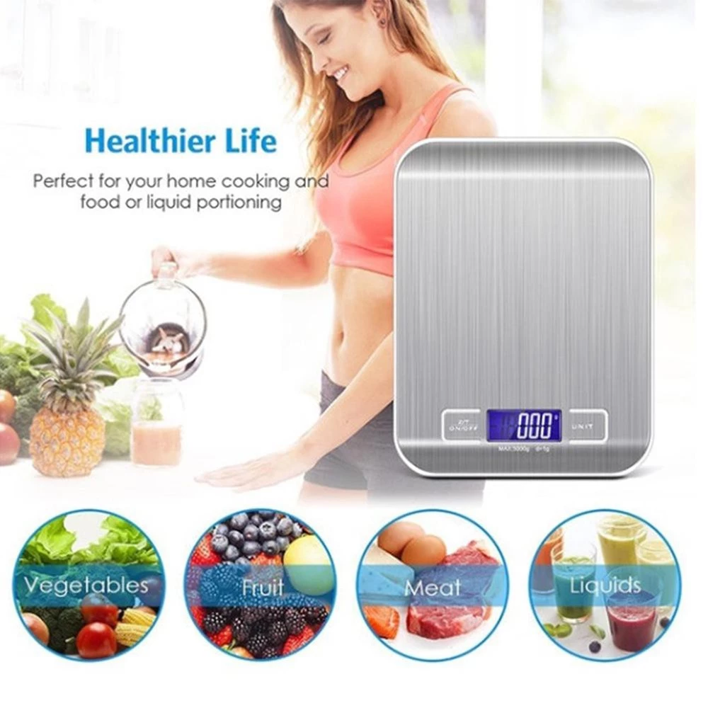 OOKAS Electronic Food Weighing Scale Digital With Trays Mini Timbangan Weighing Scale Kitchen ...