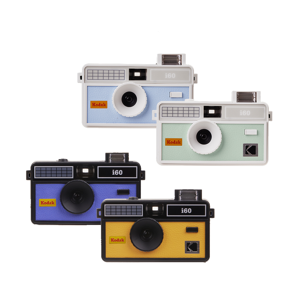 KODAK i60 Reusable Instant Film Camera 35mm Manual Fixed Focus Wide Angle Lens Built-in Pop Up ...