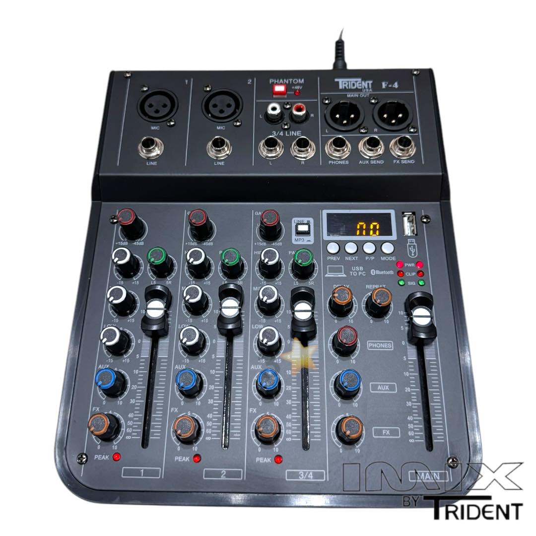 Trident F4 4 channel Mini Mixer Interface Paths | Shopee Philippines