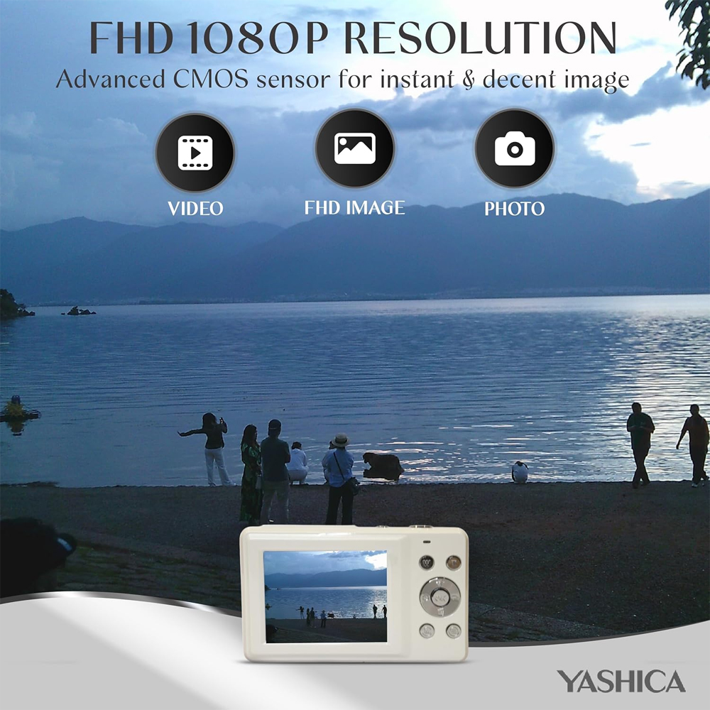 YASHICA DigiPix 100 Compact Digital Camera 44MP F/3.2 36mm 1080p Video ...