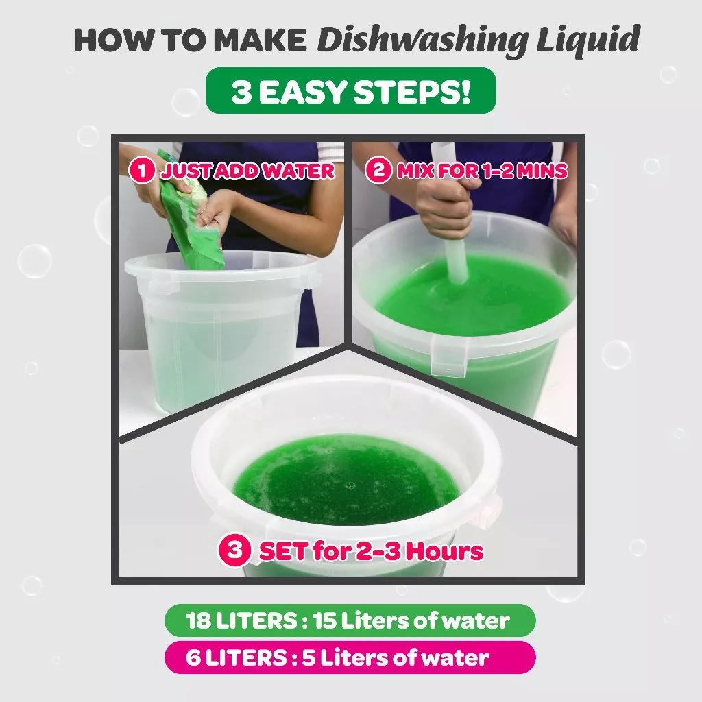 CBLUE DIY Dishwashing Liquid Kit 2/3/5/15L Readymix Easy Soap Negosyo ...