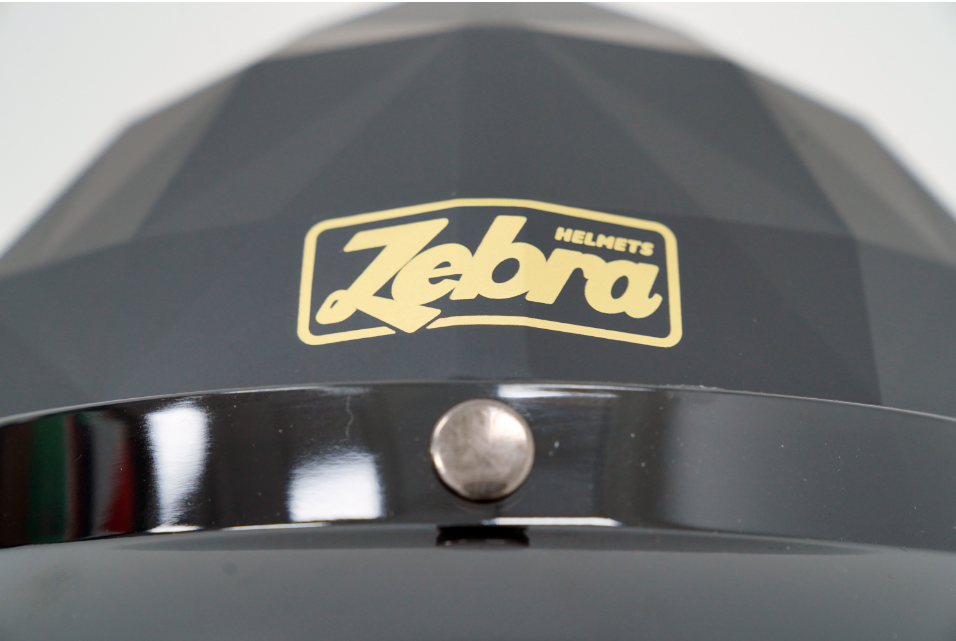 ZEBRA 715 Diamond Half Face Single Visor Motorcycle Helmet | Shopee ...