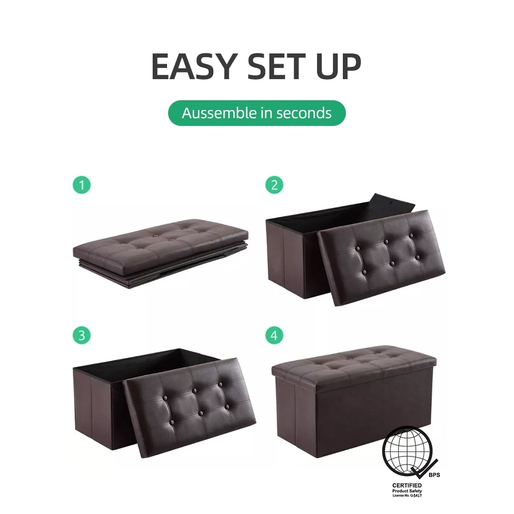 Sofa Storage Box Multfunctional Foldable Storage Stool Household ...