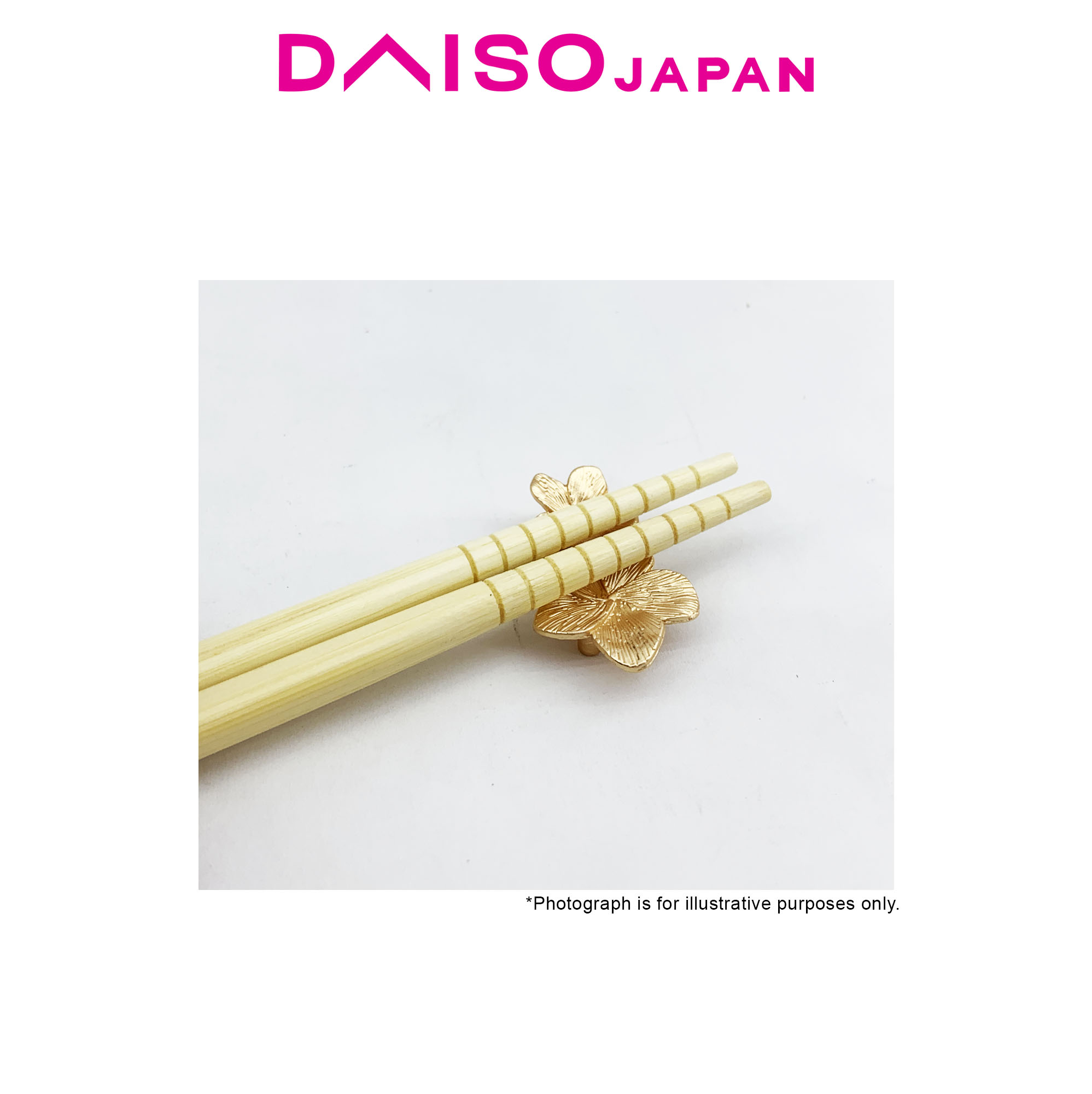 Daiso Metal Gold Chopstick Rest in Two Cherry Blossom Design | Shopee ...