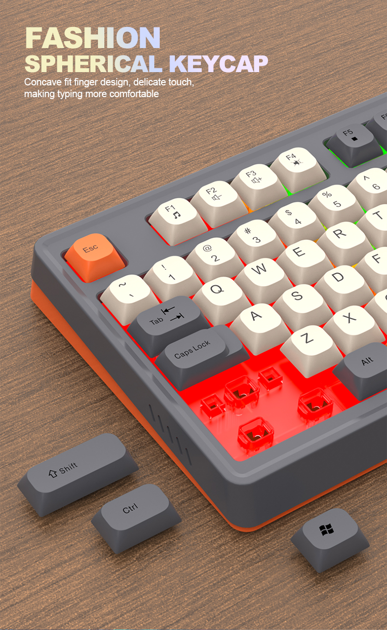 Inplay STX390 Colorful Keyboard and Mouse Set Wired Gaming Keyboard ...