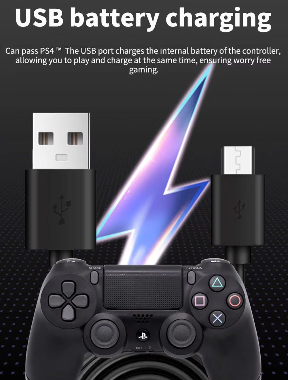 PlayStation4 wireless controller six axis dual vibration PS4 Bluetooth ...