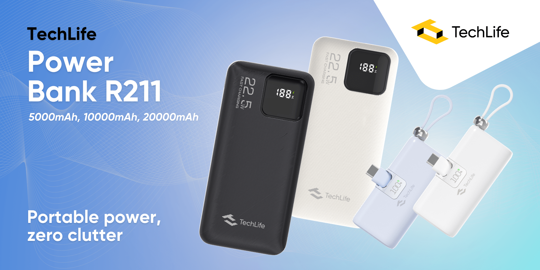 TechLife Power Bank R211 (10000mAh/20000mAh) l 22.5W Output Fast ...