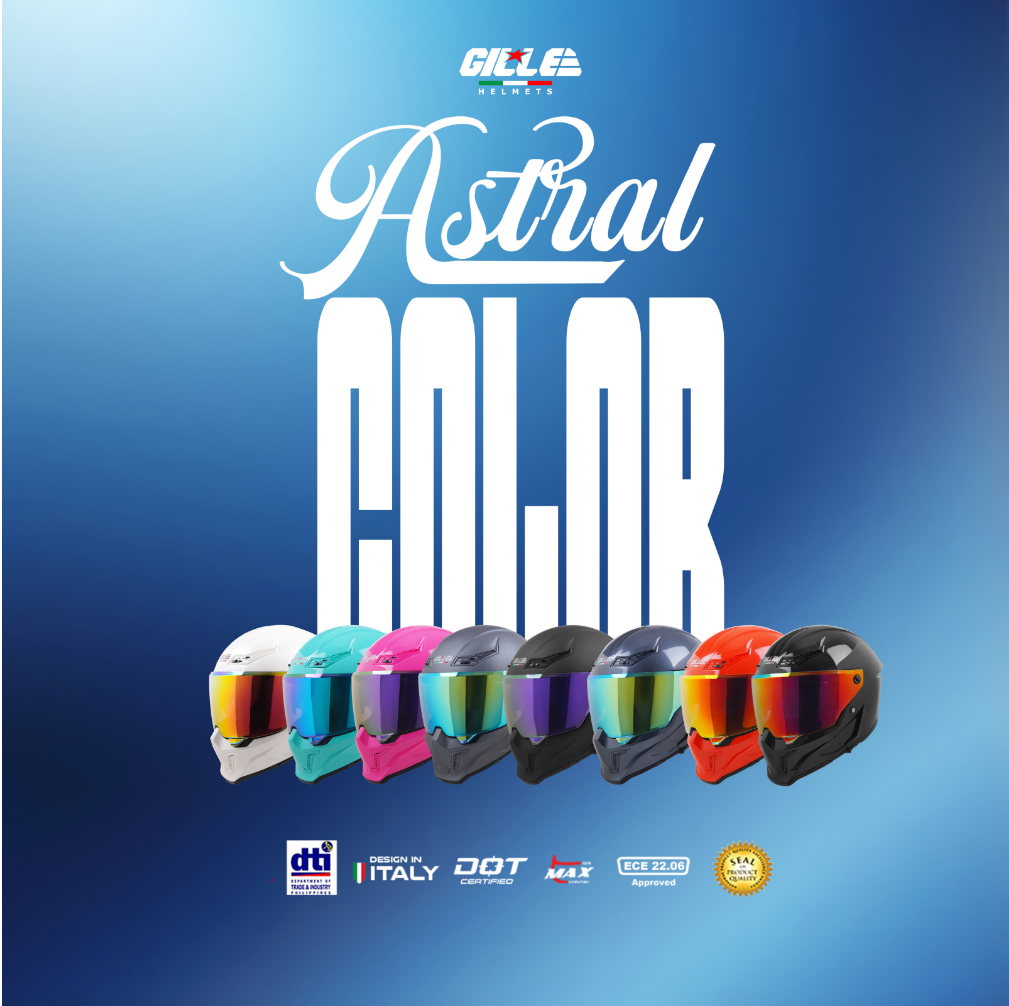 GILLE ASTRAL Revo Lens Full Face Dual Visor Motorcycle Helmet | Shopee ...