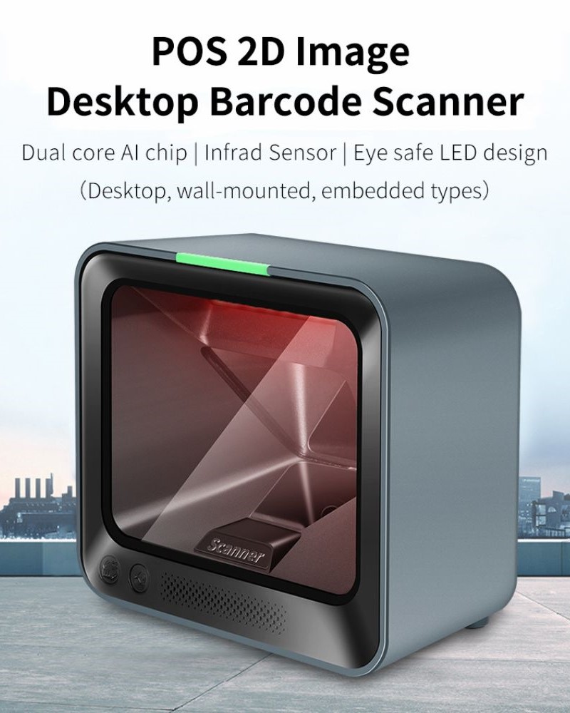 LogicOwl OJ-MP7600L 2D 1D QR Barcode Scanner with IR Sensor for POS ...
