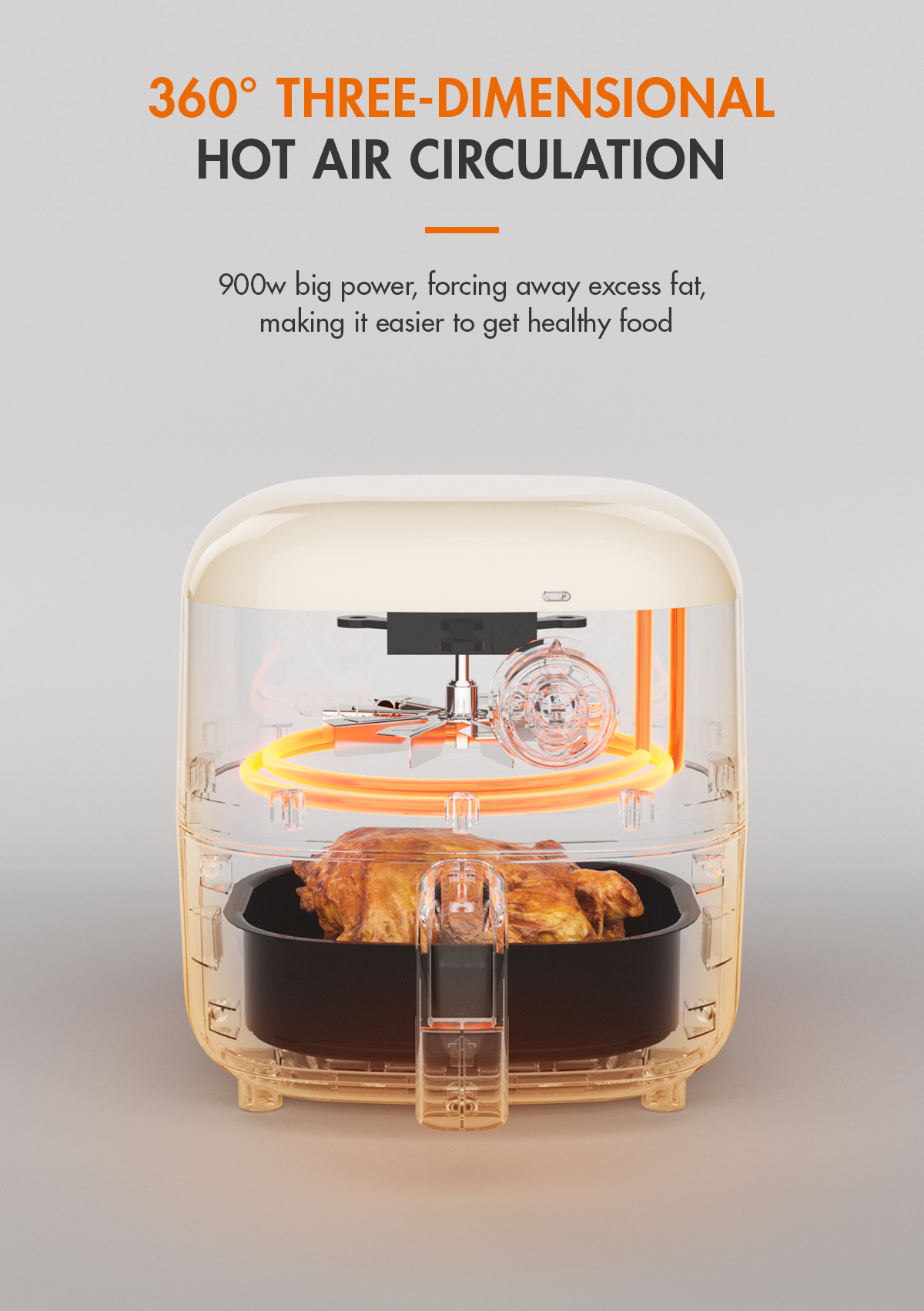 Gaabor Air Fryer Premium Portable Multi-Functional Non-Stick Exquisite ...