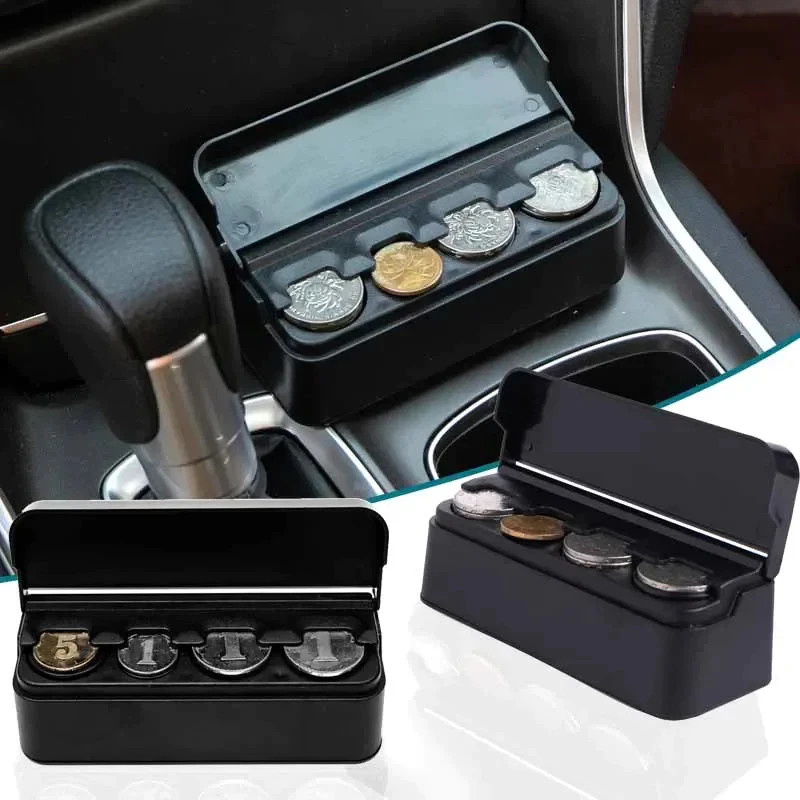 Car Coin Storage Box, Portable Coin Cases, Car Coin Storage Box ...