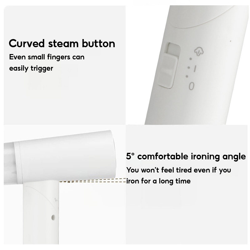 Tixx Foldable Steam Iron Portable Handheld Garment Steamer Travel ...